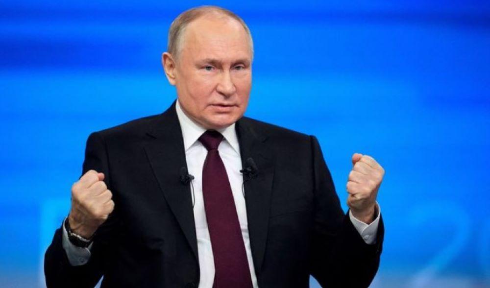 Während sich das Jahr 2023 dem Ende zuneigt, möchte Putin der Welt ...
